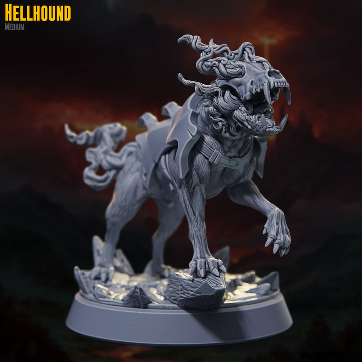3D Printable Hellhound by Claymore Miniatures