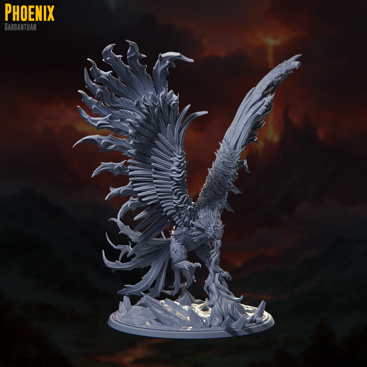 3D Printable Phoenix by Claymore Miniatures