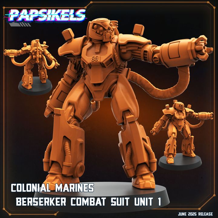 3D Printable COLONIAL MARINES BERSERKER COMBAT SUIT UNITS by PAPSIKELS ...