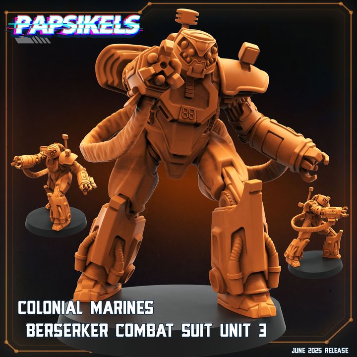 3D Printable COLONIAL MARINES BERSERKER COMBAT SUIT UNITS by PAPSIKELS ...