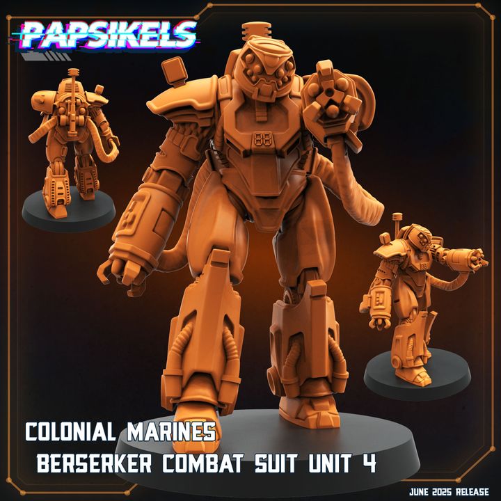 3D Printable COLONIAL MARINES BERSERKER COMBAT SUIT UNITS by PAPSIKELS ...