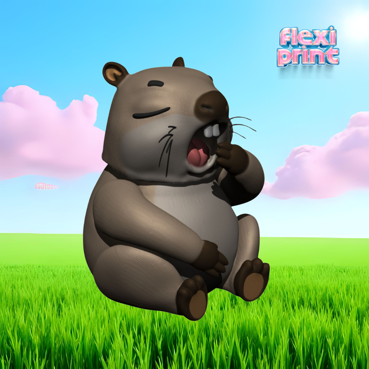 3D Printable Capybara | Flexi Print by Flexi Print