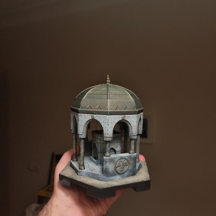 3D Printable Anatolian Domed Fountain + Octagonal Housing TTGE Tile by ...