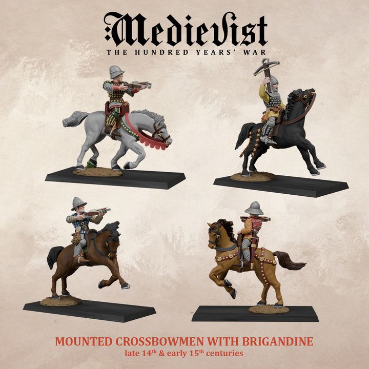 3D Printable Mounted crossbowmen with brigandine, 14th & 15th centuries ...