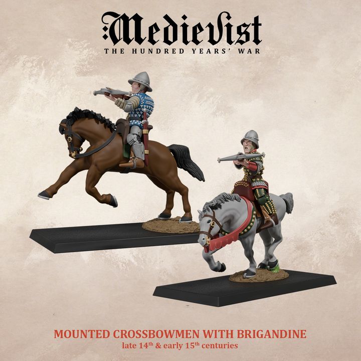 3D Printable Mounted crossbowmen with brigandine, 14th & 15th centuries ...