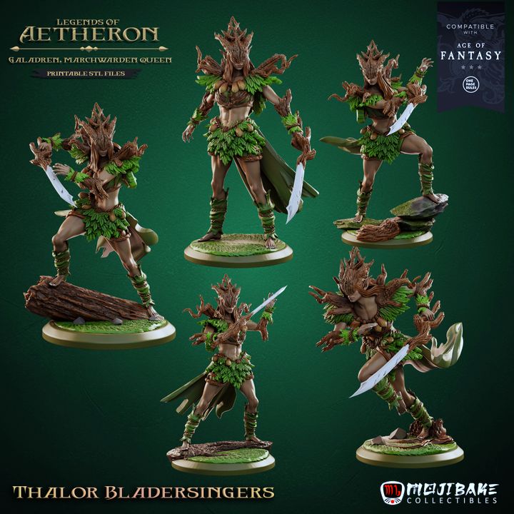 3D Printable Thalor Bladesingers by Mojibake Collectibles