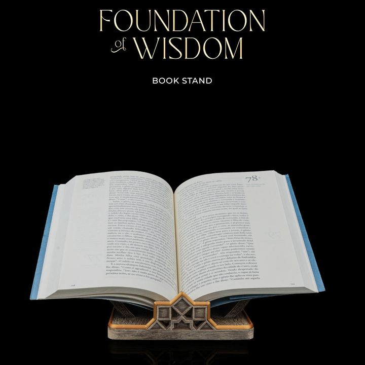 3D Printable Foundation of Wisdom - Book Stand by Stlflix