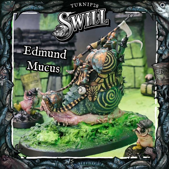 3D Printable Turnip28 Swill: Edmund Mucus Snail Knight by Turnip28