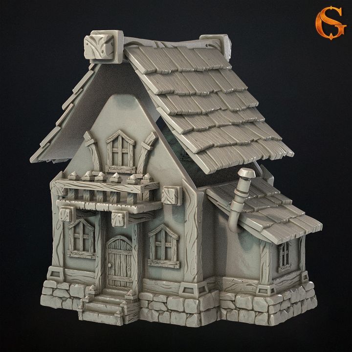 3D Printable Villager House by SolGood Terrain