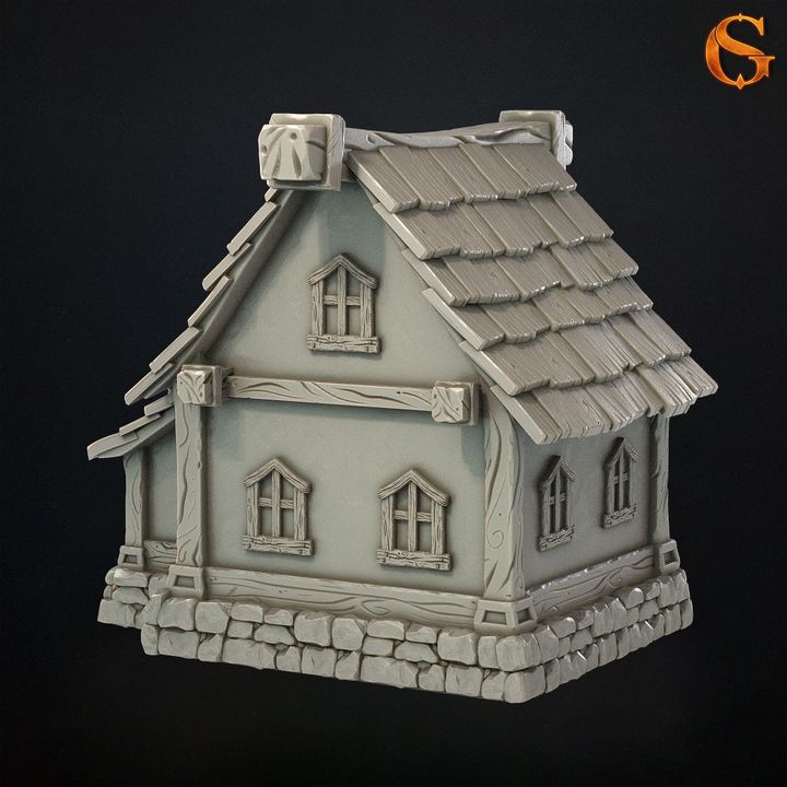 3D Printable Villager House by SolGood Terrain