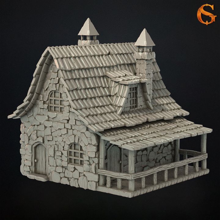 3D Printable Villager House 02 by ST