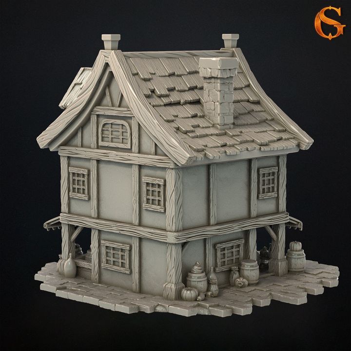 3D Printable Merchant House by SolGood Terrain