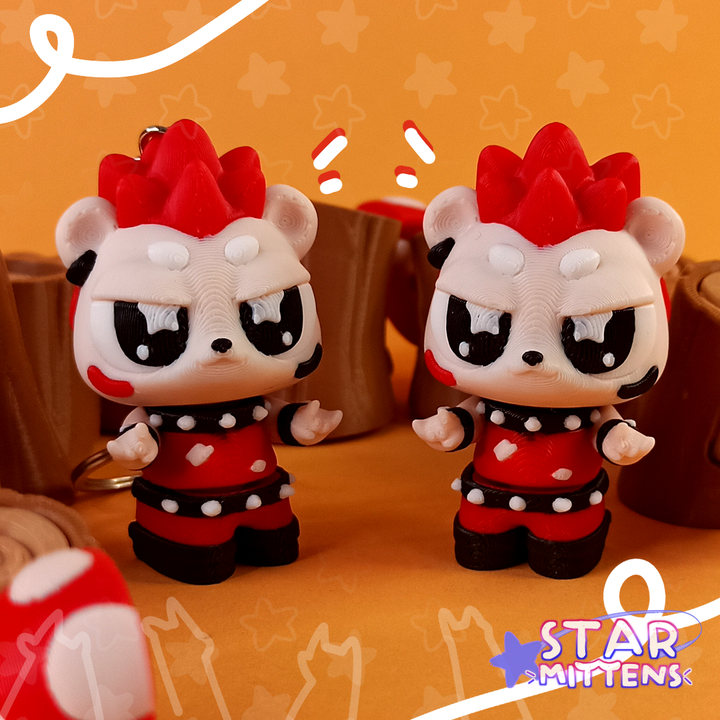 3D Printable Cute Flexi Punk Hedgehog by Star Mittens