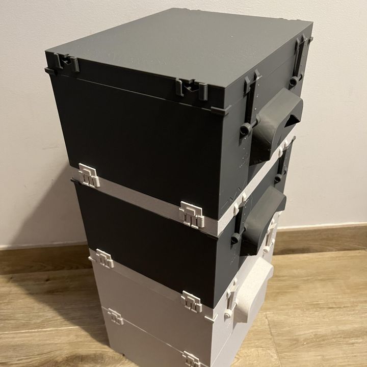 3D Printable Modular Clean Storage Boxes by One Man Voice