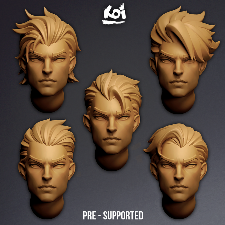 3D Printable Vampire Counts - Miniature Heads by DennyKoi