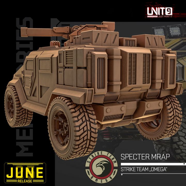3D Printable Cyberpunk - Specter MRAP - Mercenaries Strike Team 'Omega ...