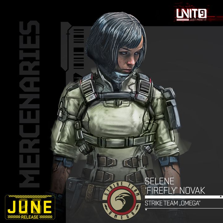 3D Printable Cyberpunk - Selene 'Firefly' Novak - Mercenaries Strike ...