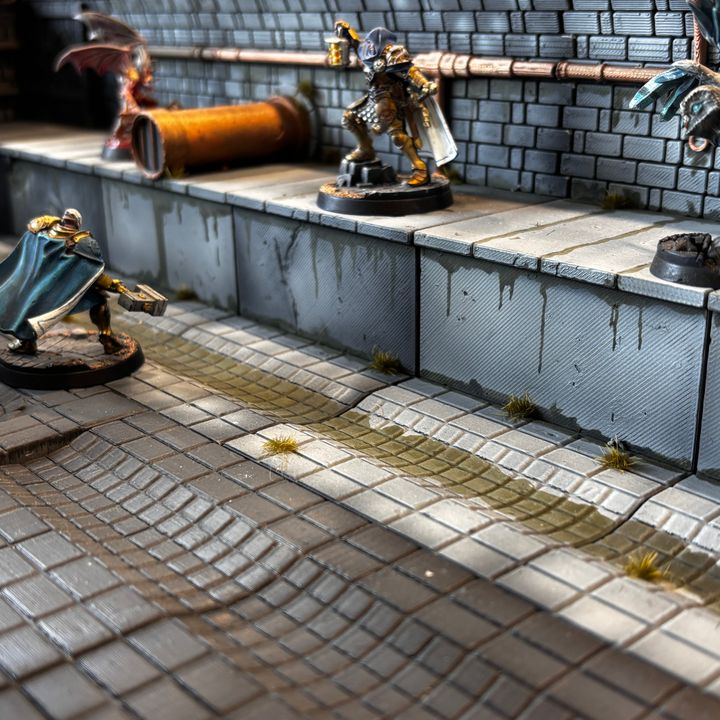 3D Printable Below the Streets – Modular Sewer Terrain for Tabletop ...