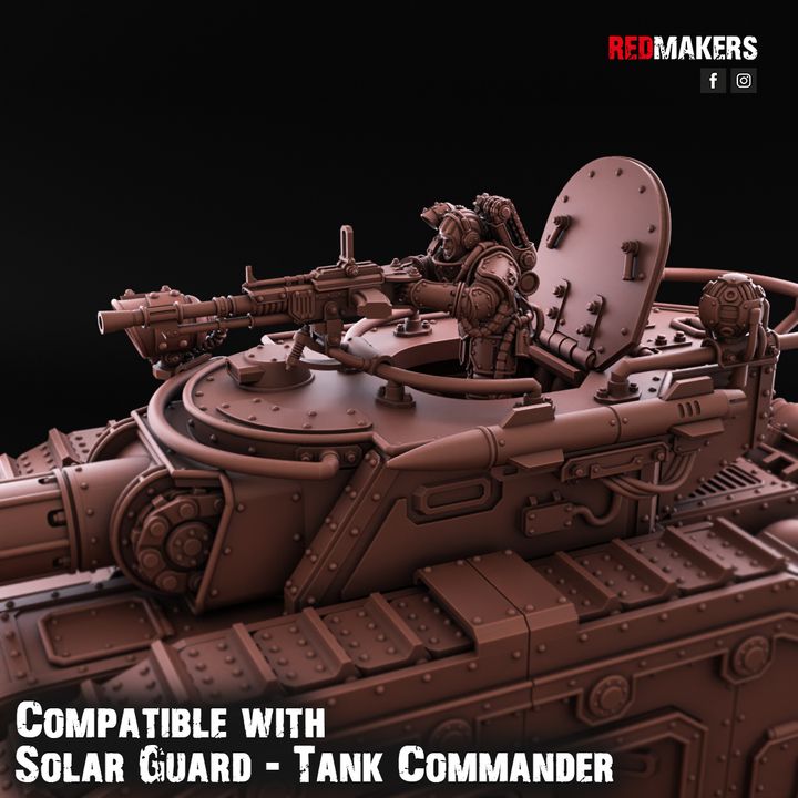 3D Printable Bastion – Solar Heavy Tank – Imperial Force by RedMakers