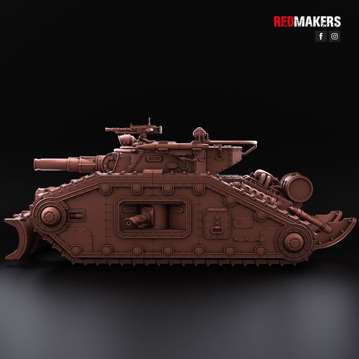 3D Printable Bastion – Solar Heavy Tank – Imperial Force by RedMakers