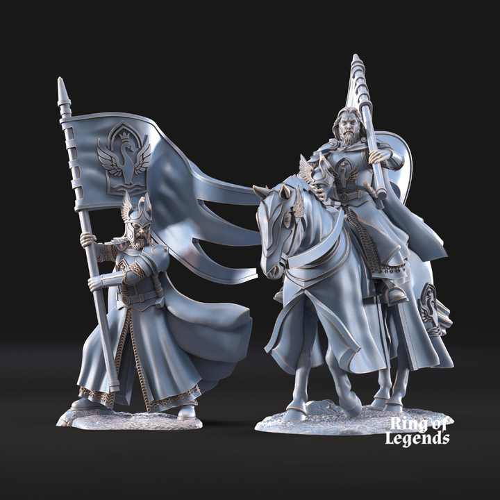 3D Printable Swan Rider Banner and Foot | White Swan | Ring Of Legends ...