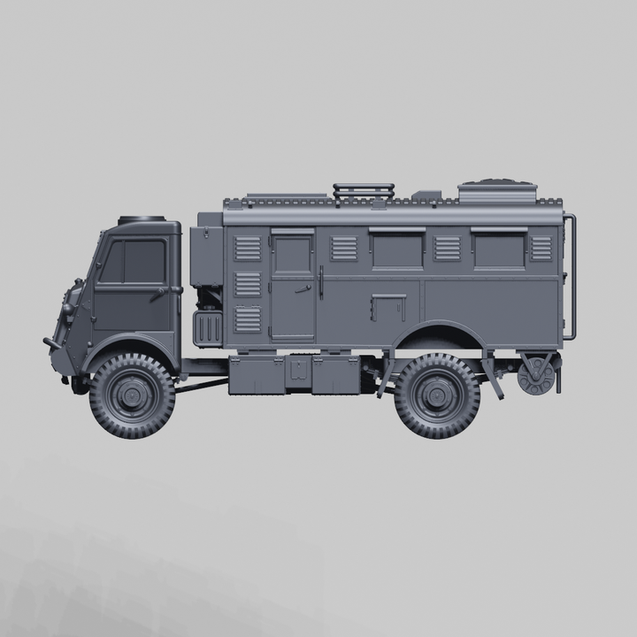 3D Printable Bedford QLR Wireless (UK, WW2) by Wargame3d