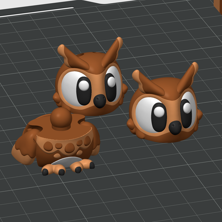 3D Printable Owl Park Print-in-Place by 3DGOB