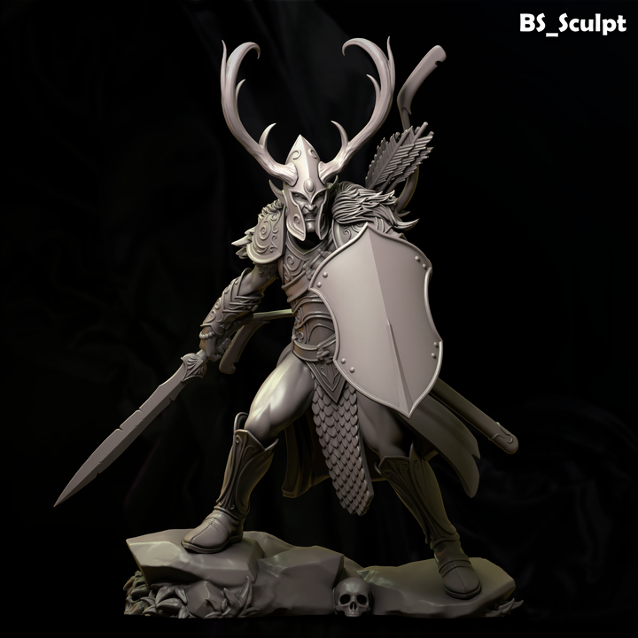 3D Printable The Forest Guardian Elf 75 mm by BS-Sculpt Bulat