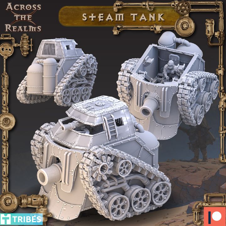 3D Printable Steam Tank by Across the Realms