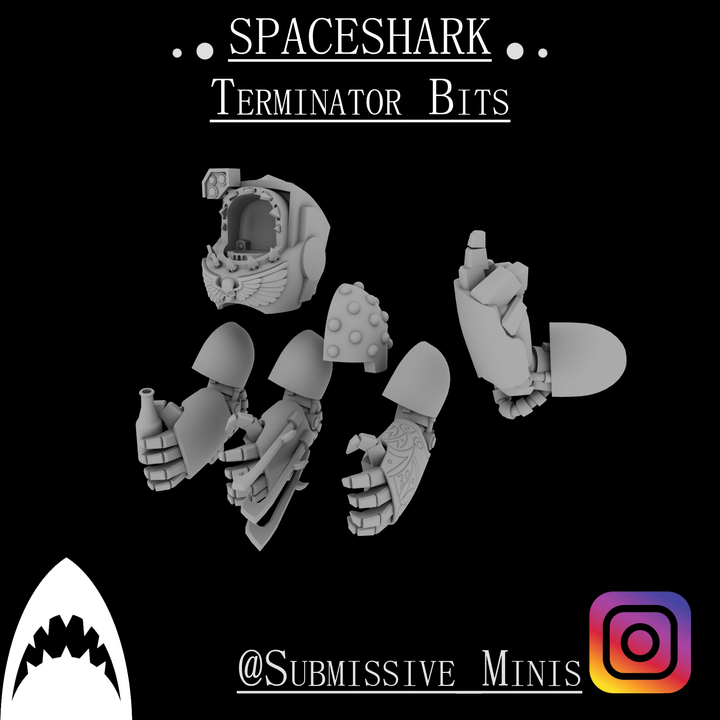 3D Printable SpaceShark_TermBits by Aaron Hatcher