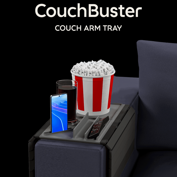 3D Printable CouchBuster - Couch Arm Tray by Stlflix