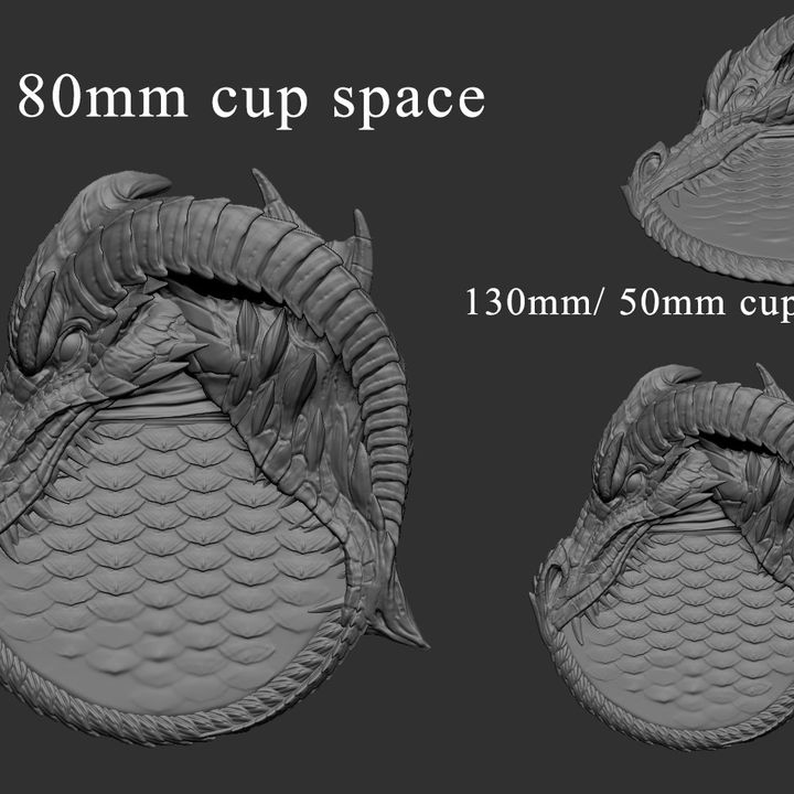 3D Printable Red Dragon DRINK COASTER (2 sizes) by Mini Monster Mayhem