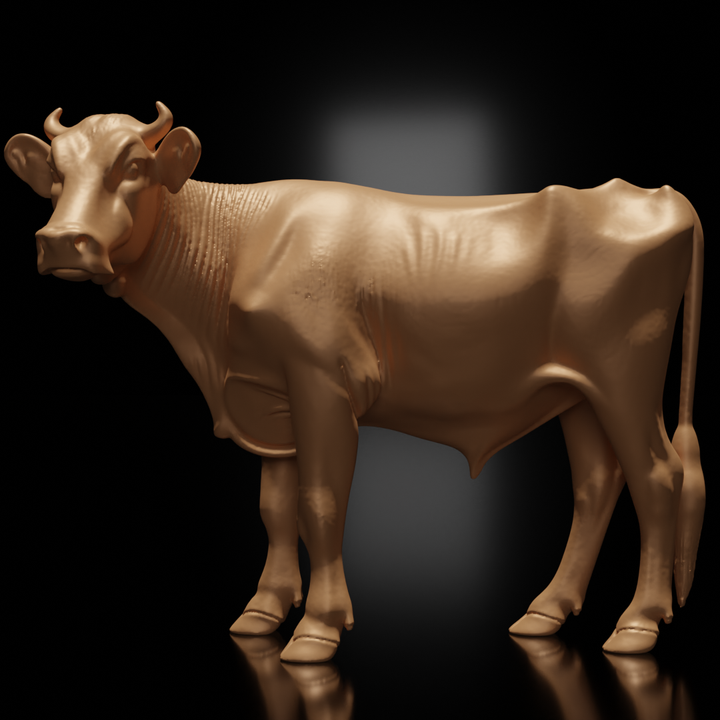 3D Printable cow by Tayyab