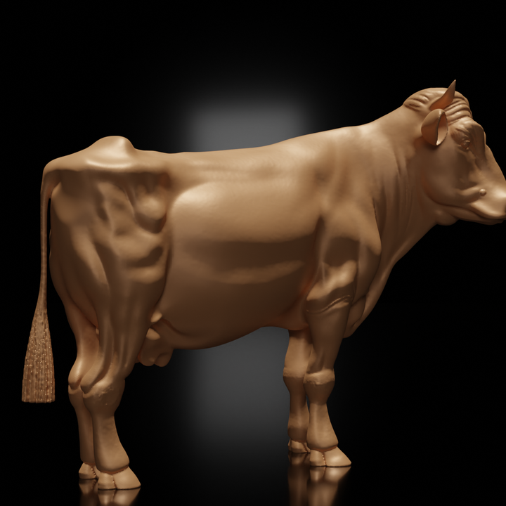 3D Printable cow by Tayyab