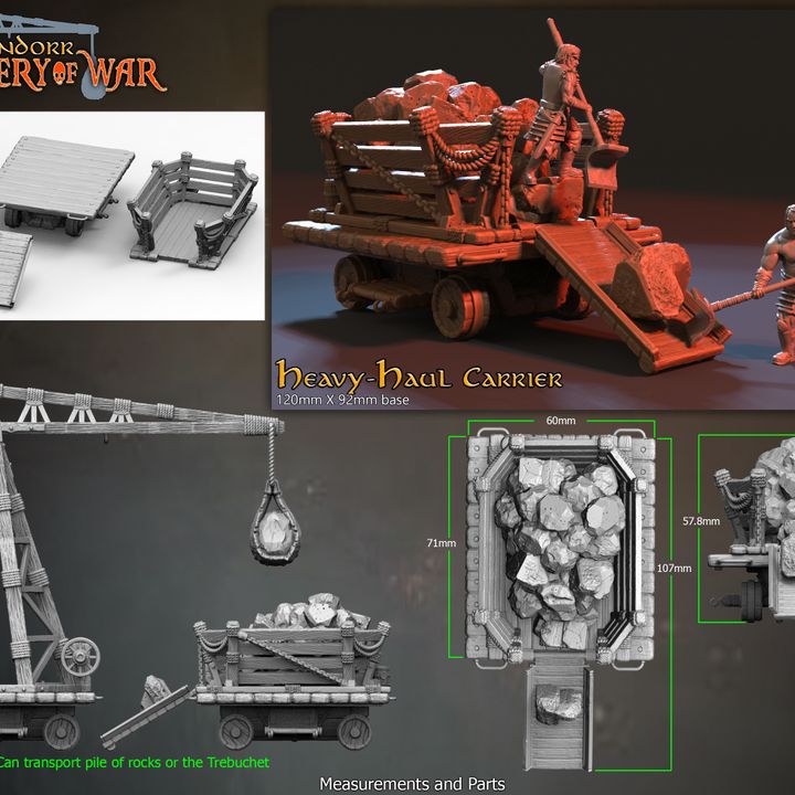 3D Printable Heavy - Haul Carrier by Papel 3D