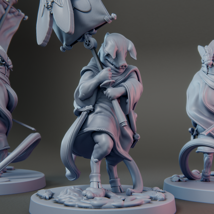 3D Printable Plague Almoner (B) - Children of the Fly Warband - Grail ...
