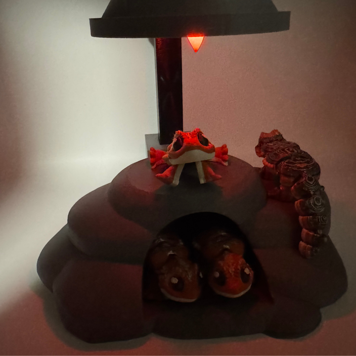 3D Printable Nook the Bearded Dragon Flexi by ChibiBestiary