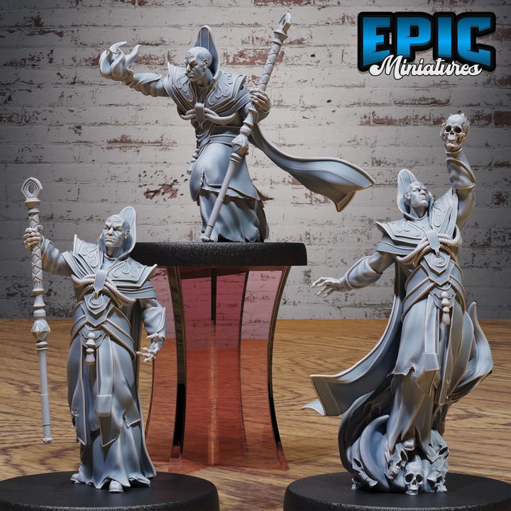 3D Printable All-Seeing Eye Mage Set / Humanoid Magician / Evil Wizard ...