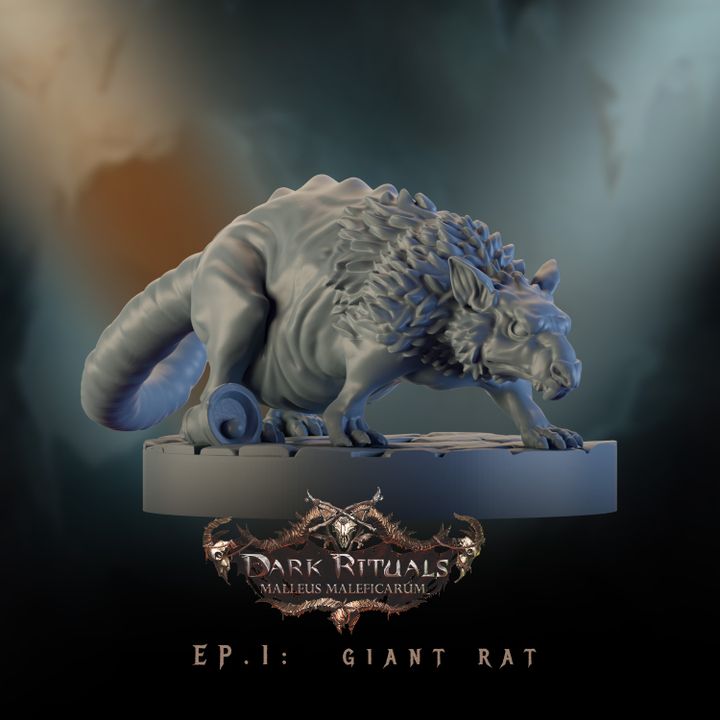 3D Printable Giant Rat by Dark Rituals
