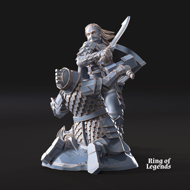 3D Printable Rabänti General of the Elite | Dragon Army | Ring of ...