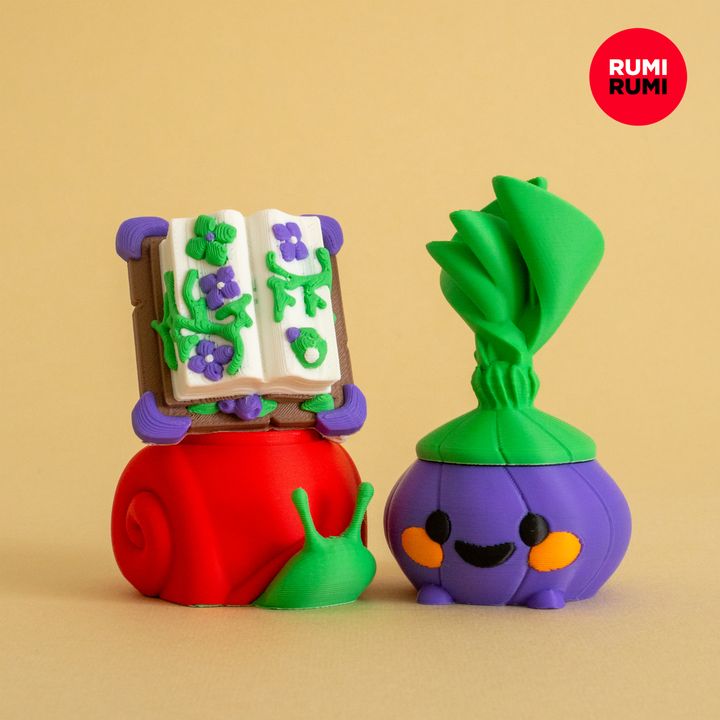 3D Printable Forest Stackable Rumi Blocks Set with Mandrake by Rumi-Rumi