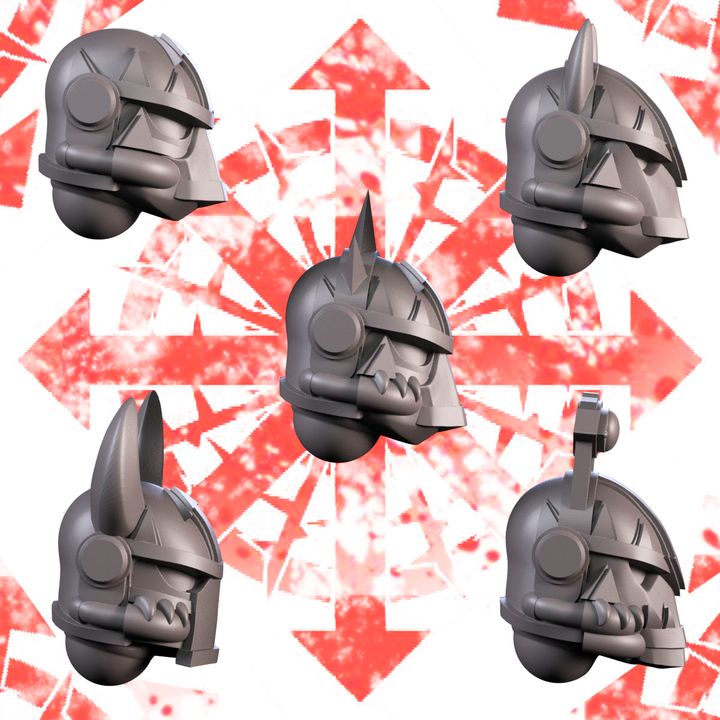 3D Printable Chaos Heads by Sergeant Hammer
