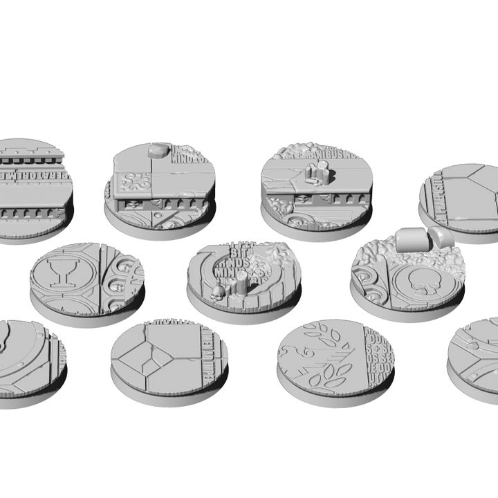 3D Printable Imperial Throne Room Bases Bundle by Klaus Teschner