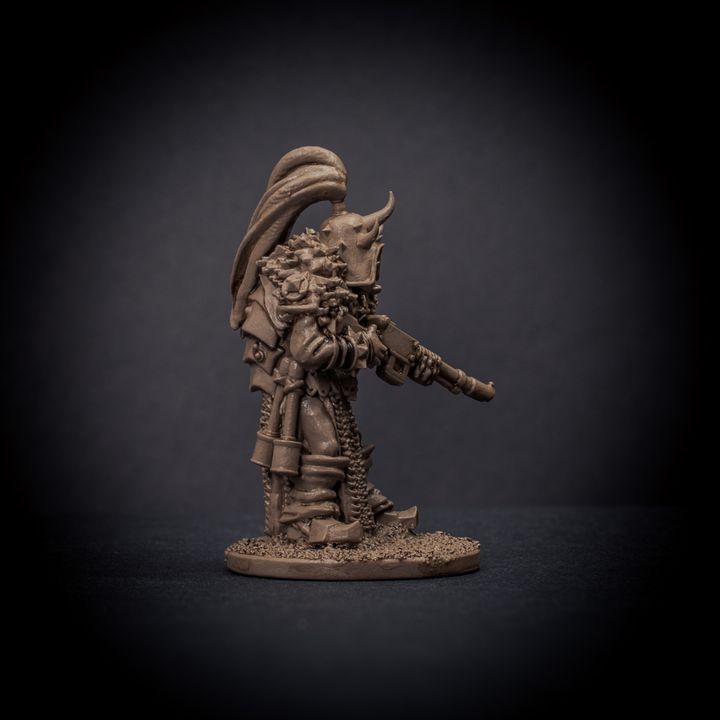 3D Printable Elderberrian Traitor Guard 1 by Knucklebones Miniatures