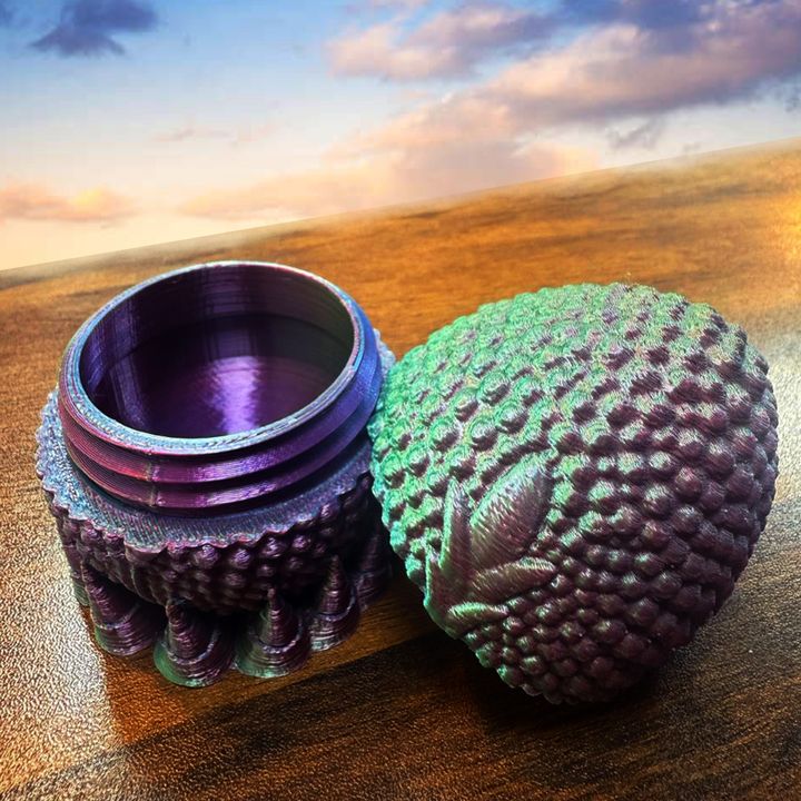 3D Printable Large Threaded Leafsong Dragon Egg - STL File for 3d ...