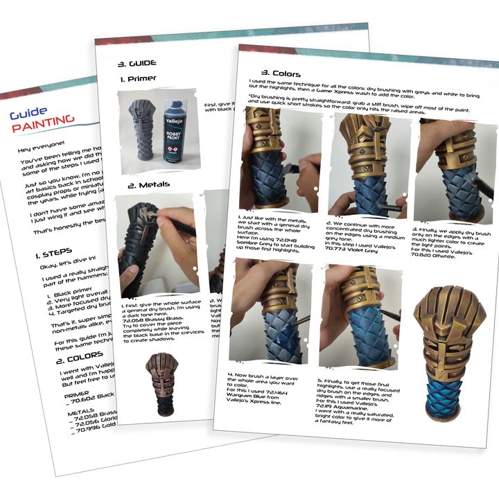 3D Printable Basic Paint Guide by MEniatures