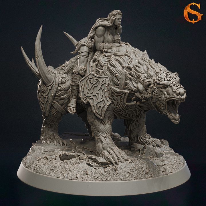 3D Printable The Bear-Riders 02 by SolGood Creations