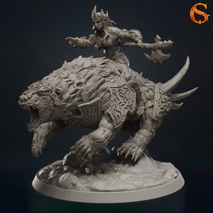 3D Printable The Bear-Riders 05 by SolGood Creations