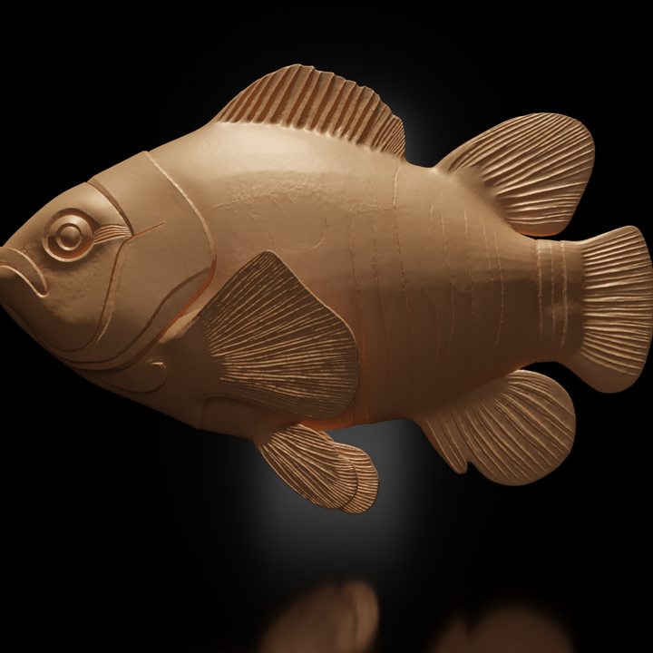 3D Printable crown fish by Tayyab