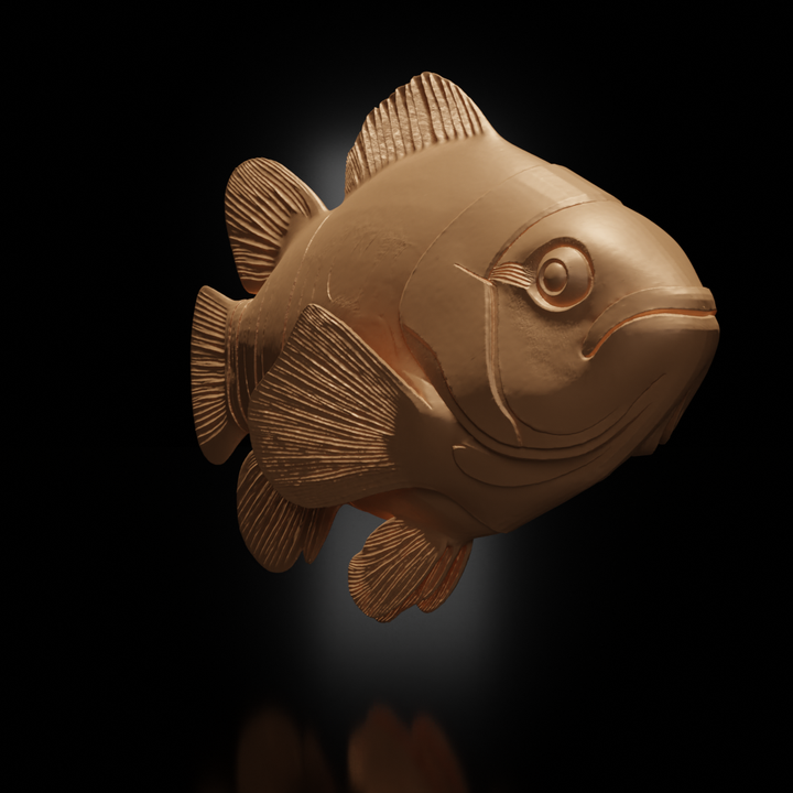 3D Printable crown fish by Tayyab